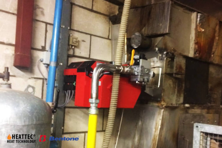 Bentone gas burners installed on an industrial drying installation ...