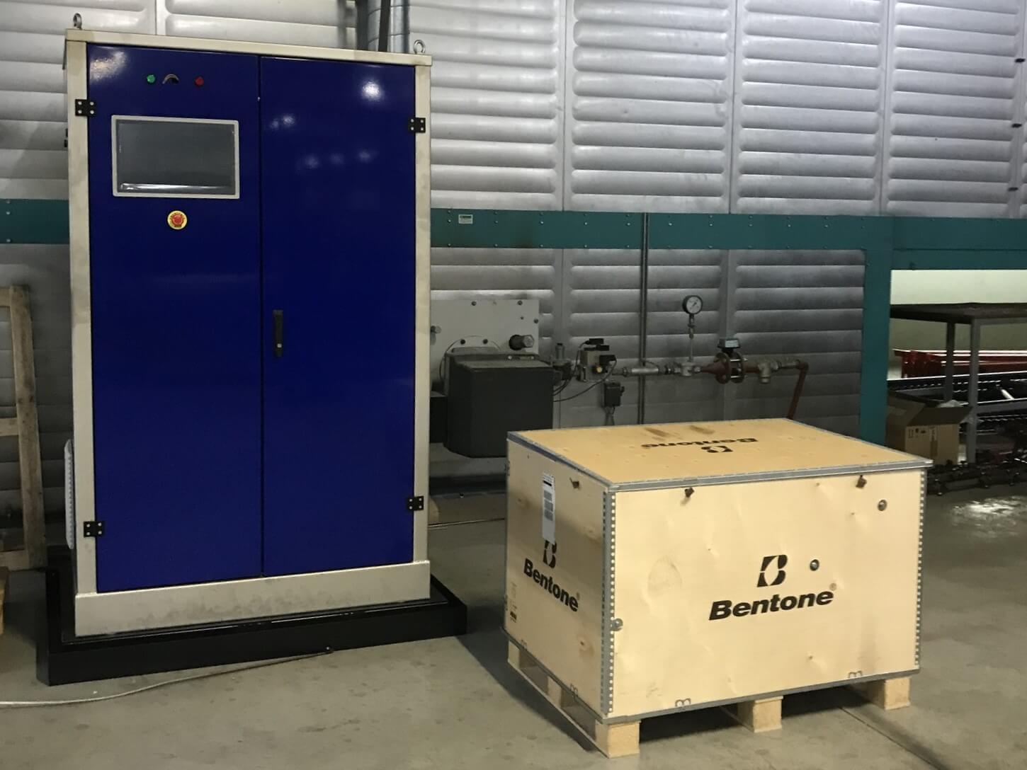 Hydrogen burner on powder coating furnace - Heattec Heat Technology